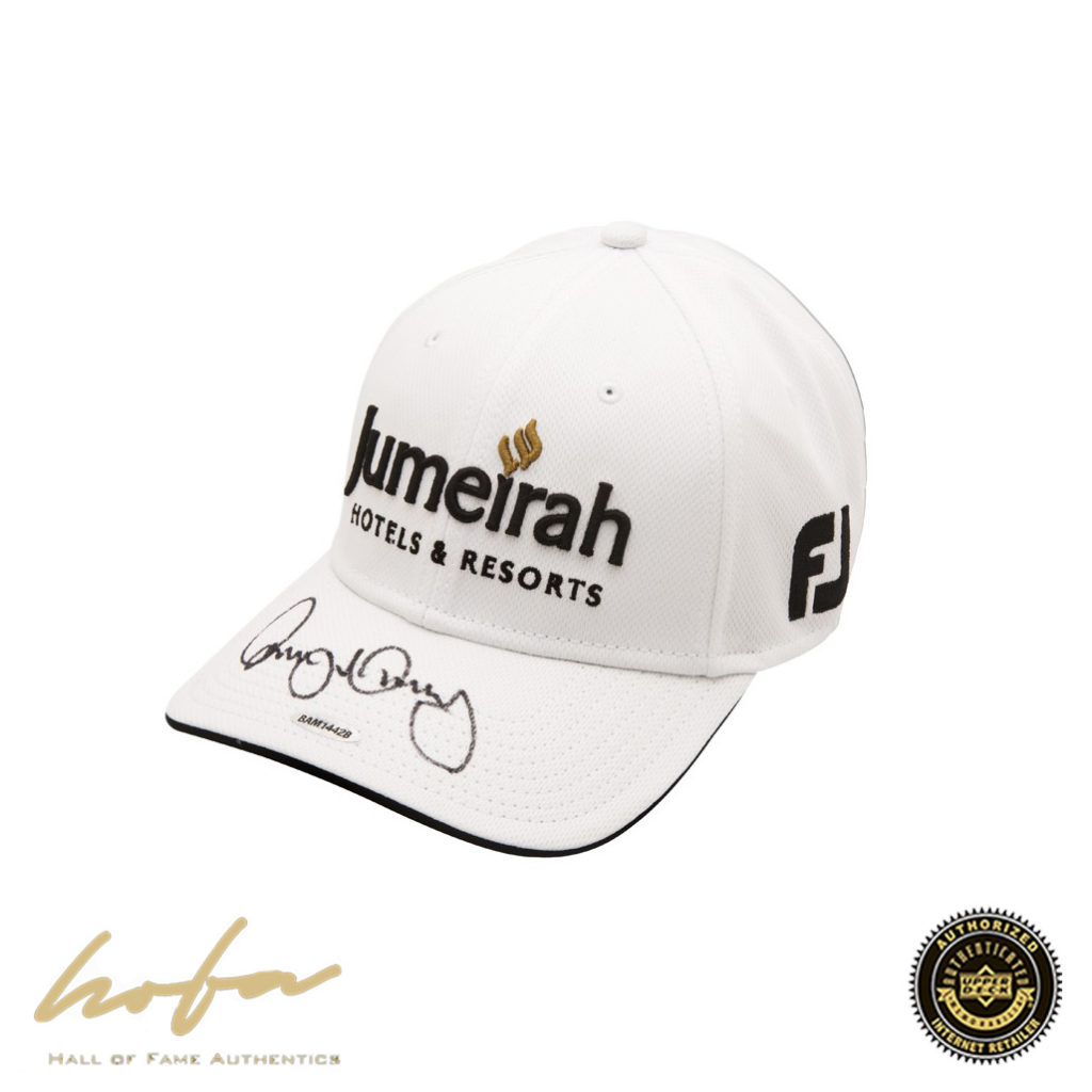 RORY MCILORY WHITE JUMEIRAH HAT - Hall of Fame Authentics